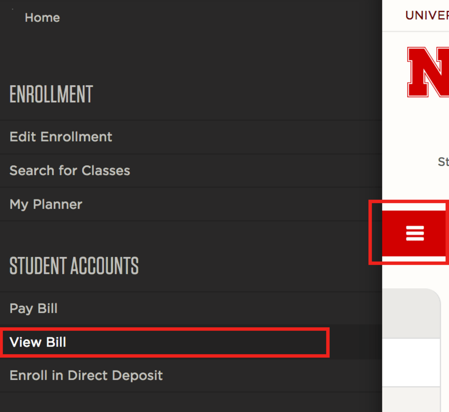 Access and Pay My Bill Online | Student Accounts | Nebraska